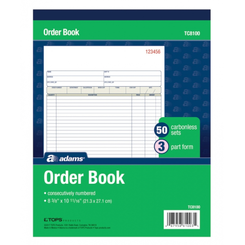 Sales Order Book 3-Part - General Office Supplies | Materiales de ...